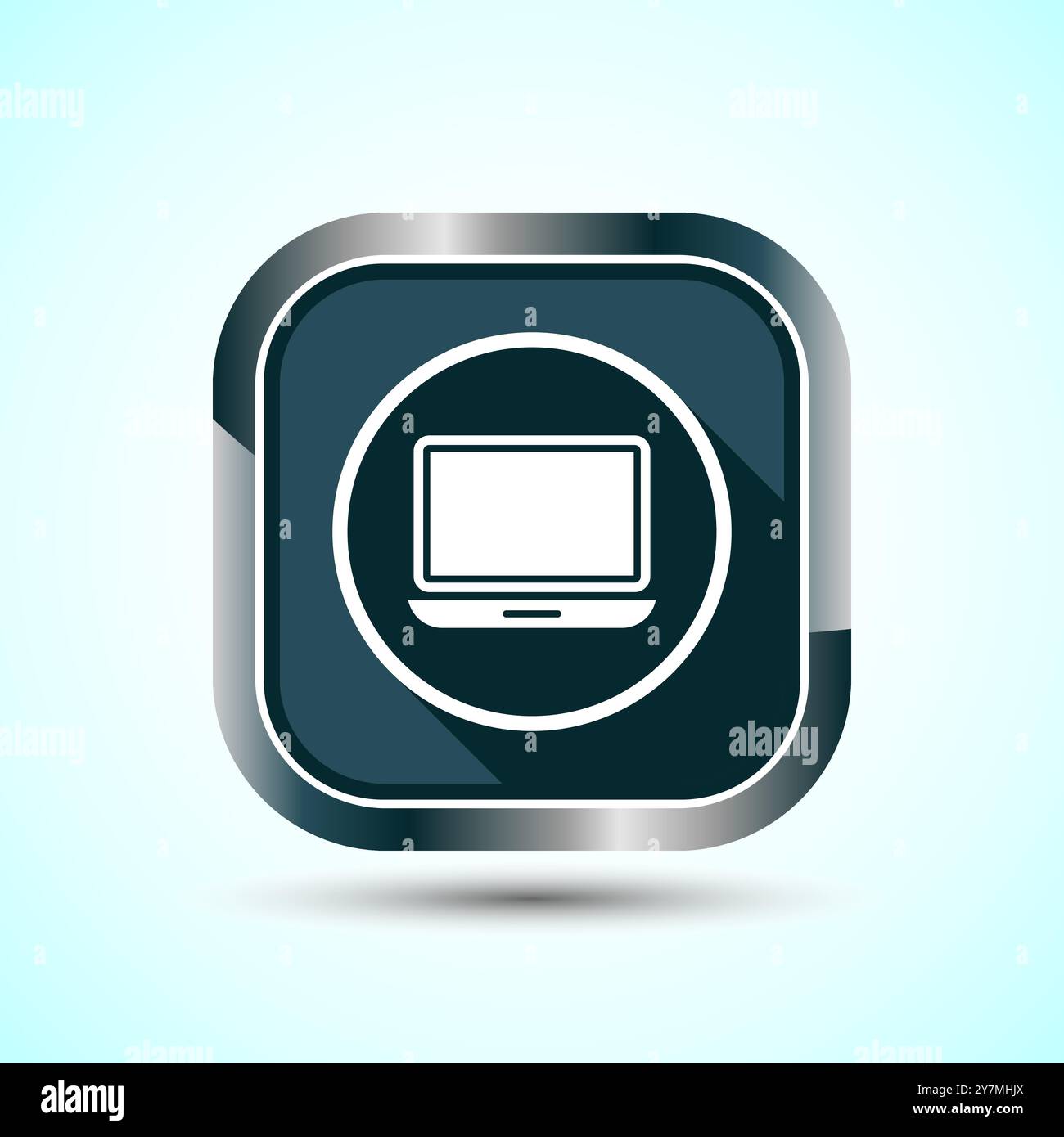 Laptop Icon Design Illustration, Computer Icon For Apps and Websites ...