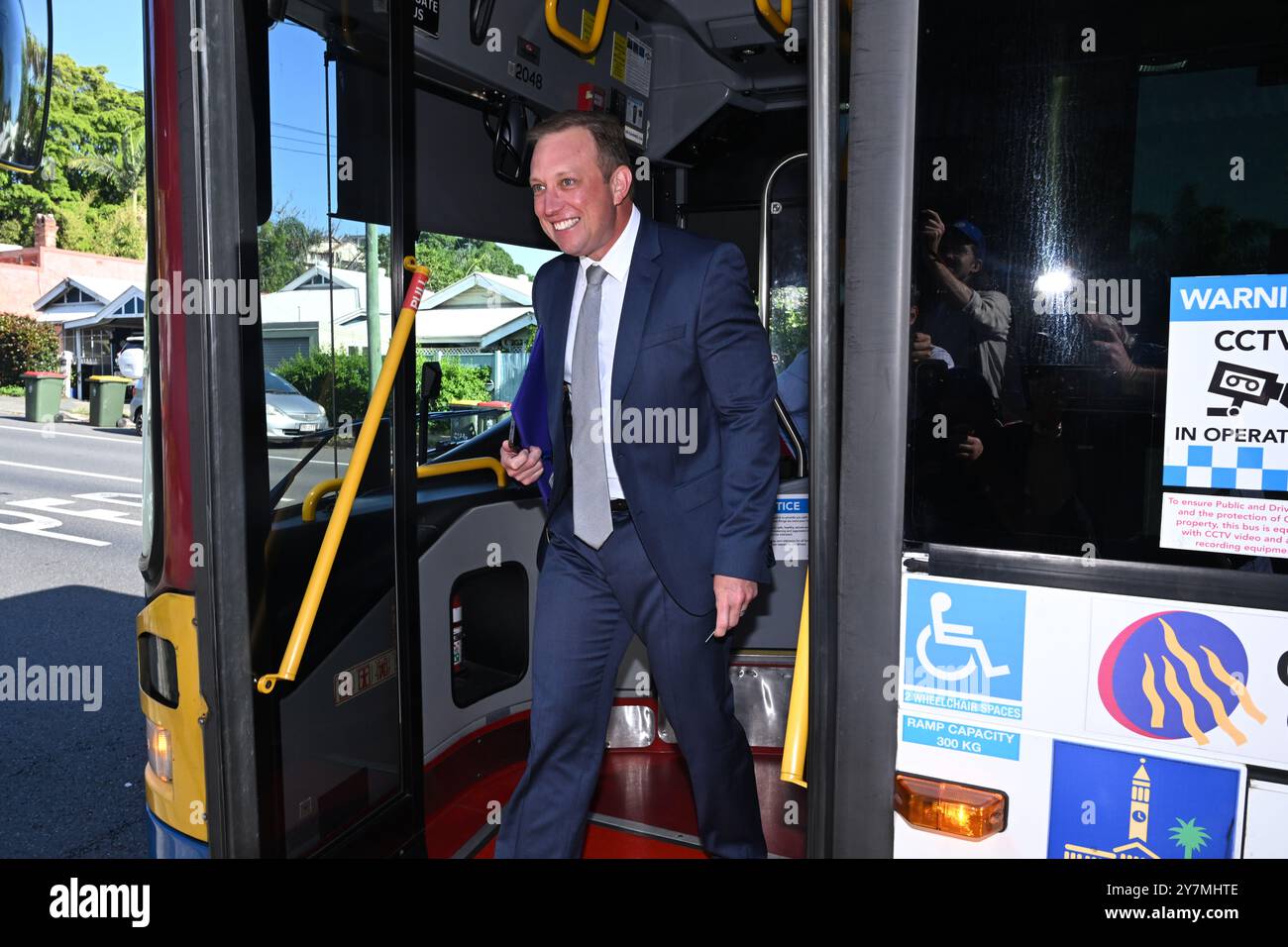 Brisbane, Australia. 01st Oct, 2024. Queensland Premier Steven Miles is ...