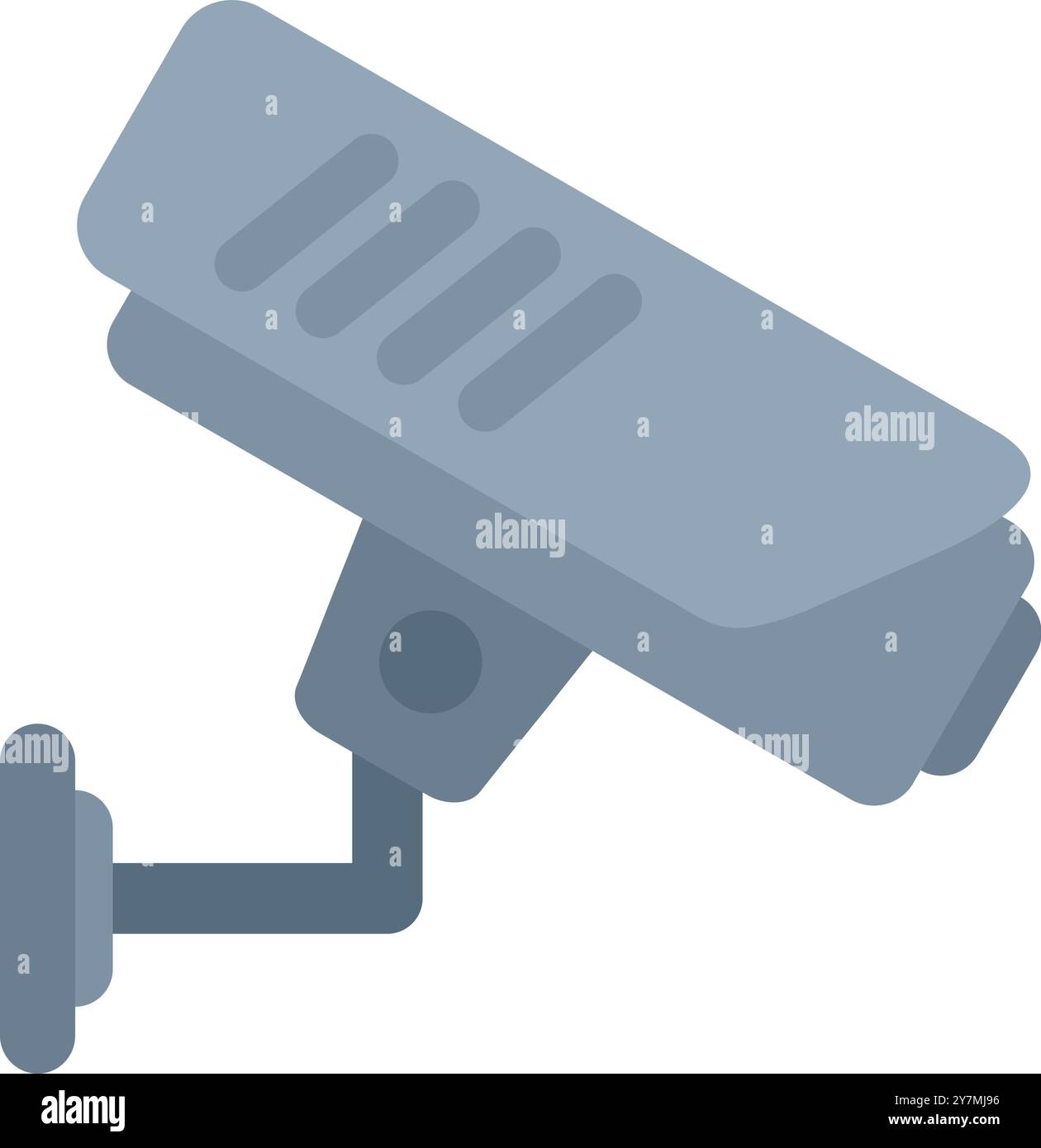 Security camera mounted on a wall, providing surveillance and ensuring ...