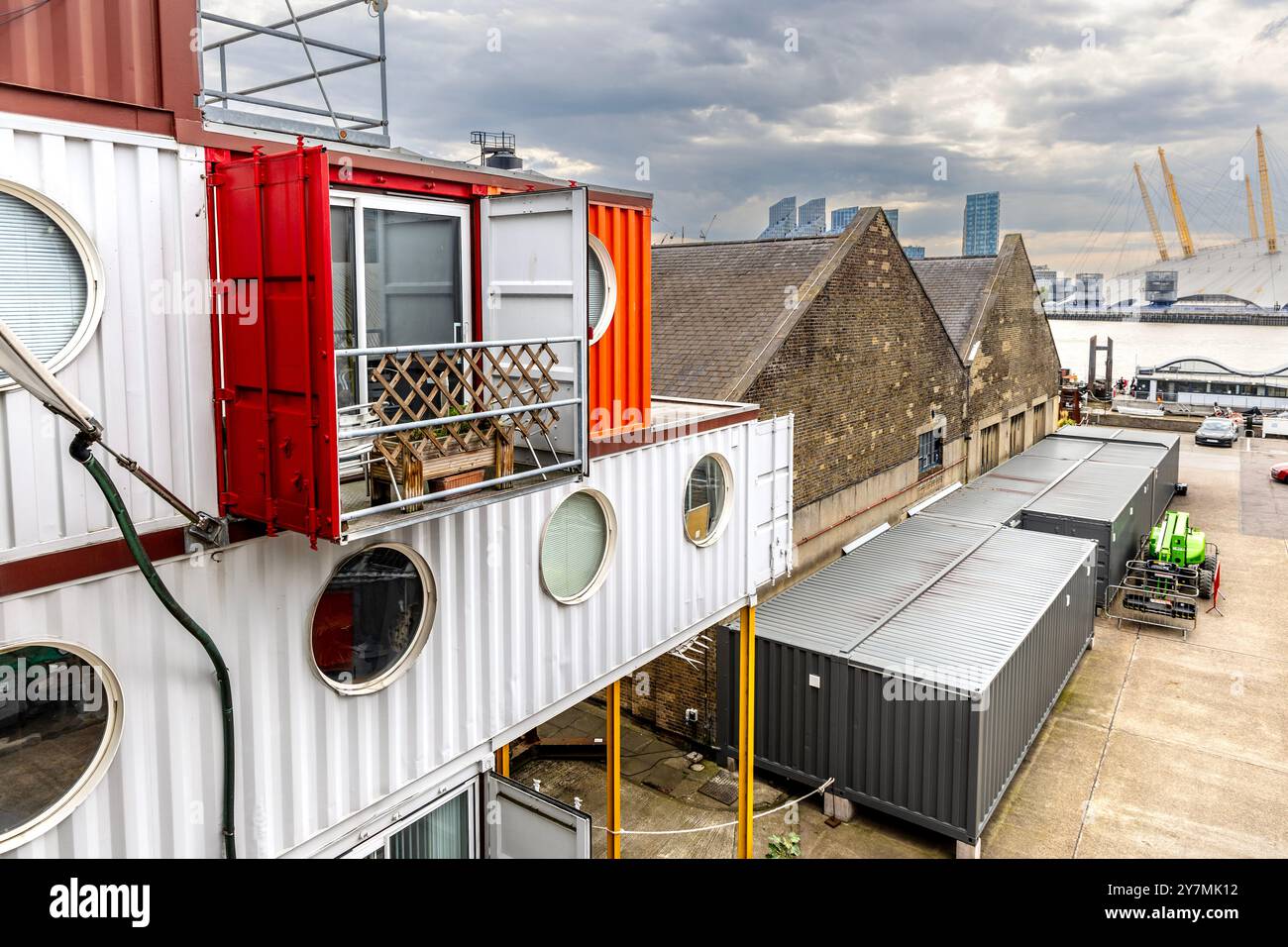 Container City - workspace studios made out of shipping containers in Trinity Buoy Wharf, London ...