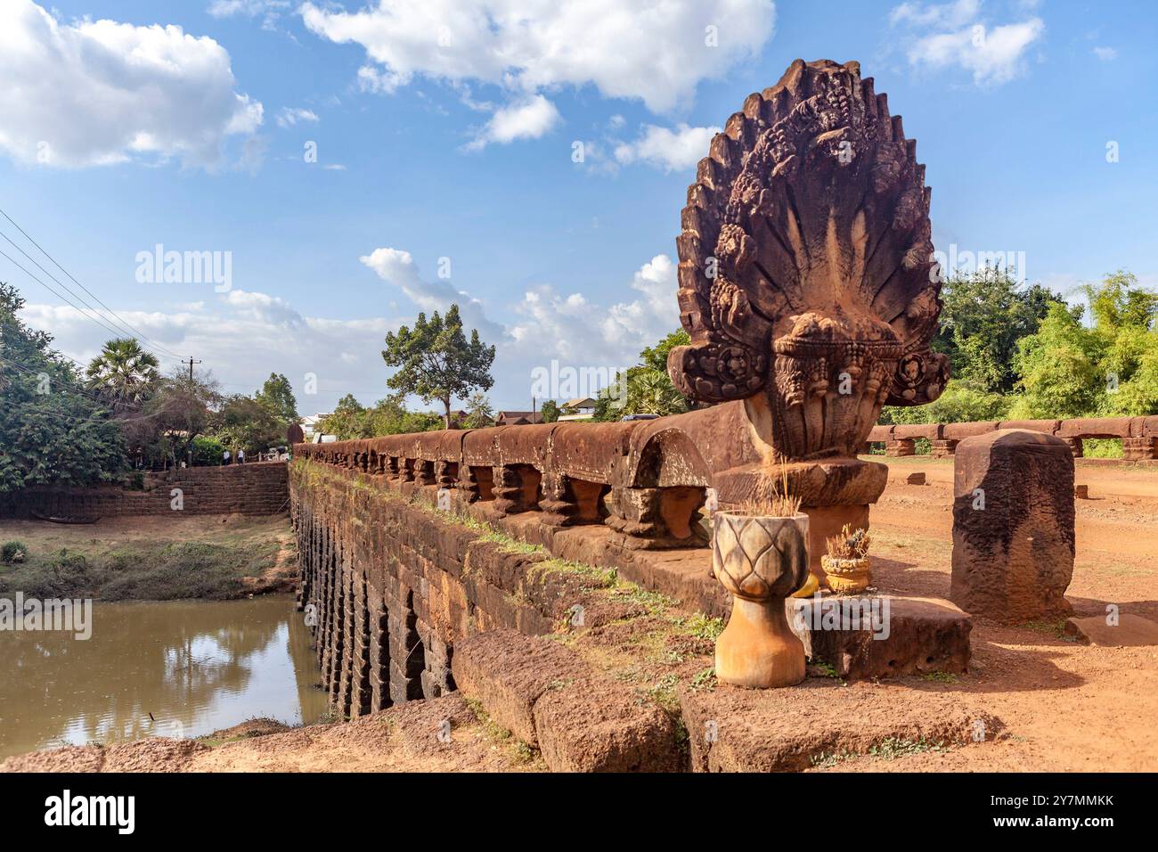 Kampong Kdei Bridge (Spean Praptos), near Siem Reap, Cambodia Stock ...