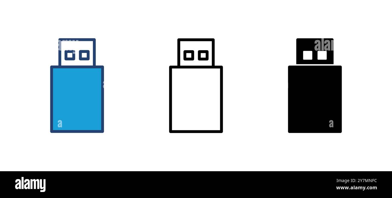 Usb Icon Vector Flash Disk Icon Vector Stock Vector Image And Art Alamy