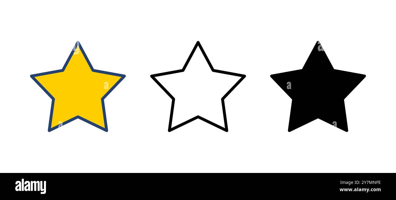 Star Icon vector. rating icon vector. favourite star icon Stock Vector ...
