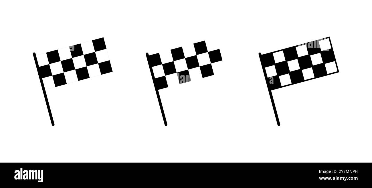 Racing flag icon vector. race flag icon.Checkered racing flag icon ...