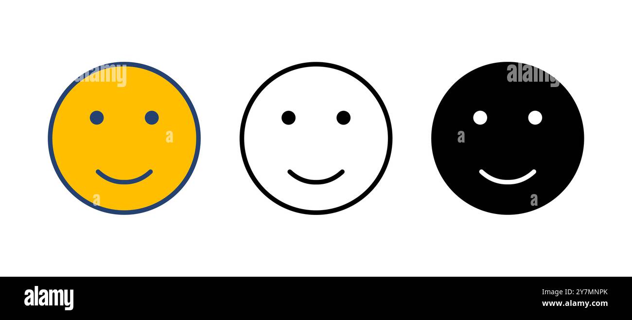 smile icon vector. smile emoticon icon. feedback Stock Vector Image ...