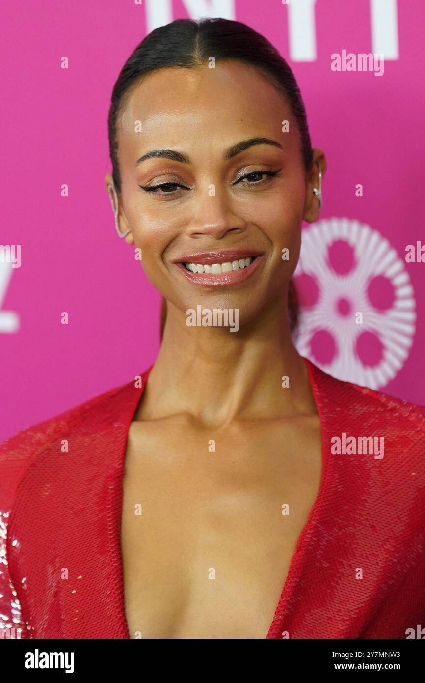 Zoe Saldana at arrivals for The 62nd New York Film Festival s Red ...