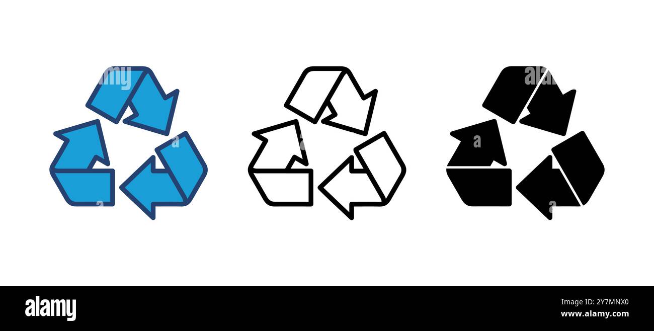 Recycle icon vector. Recycling vector icon Stock Vector Image & Art - Alamy