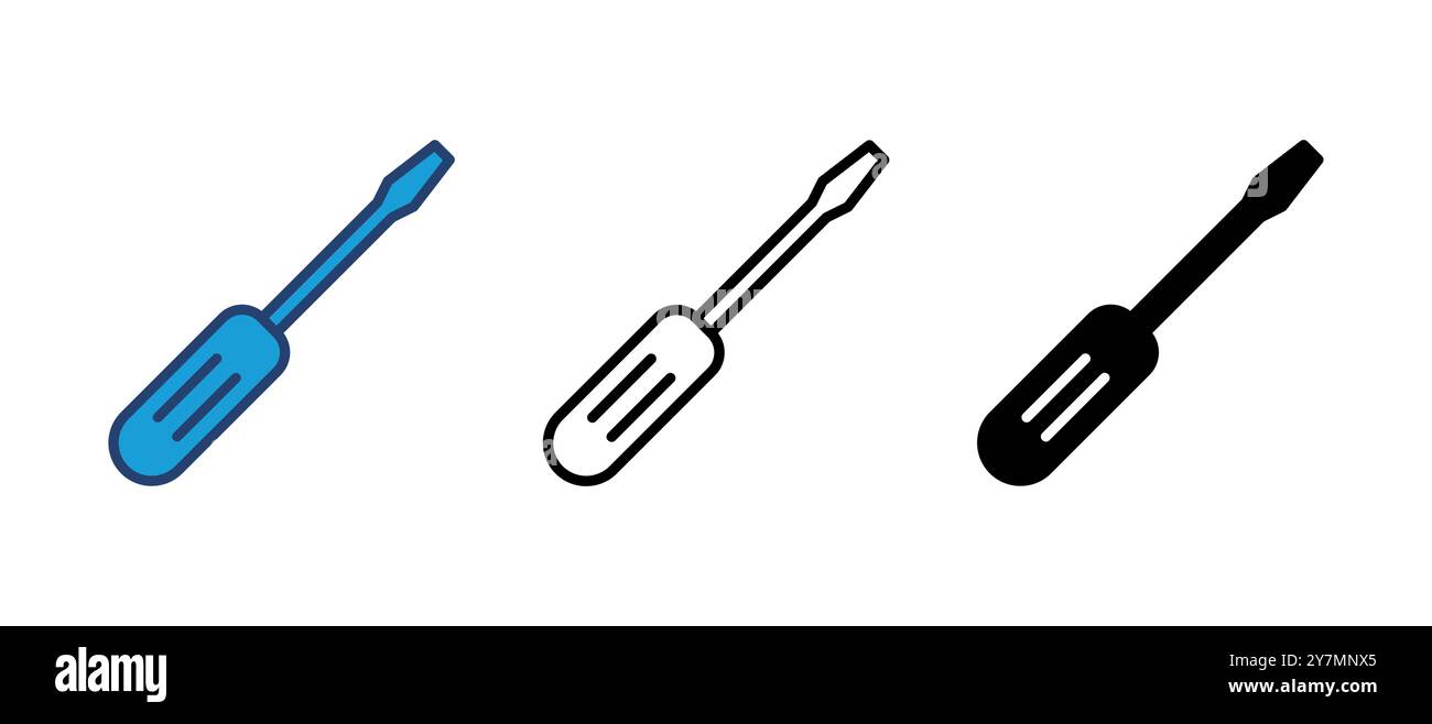 Screwdriver icon vector. tools icon vector Stock Vector Image & Art - Alamy