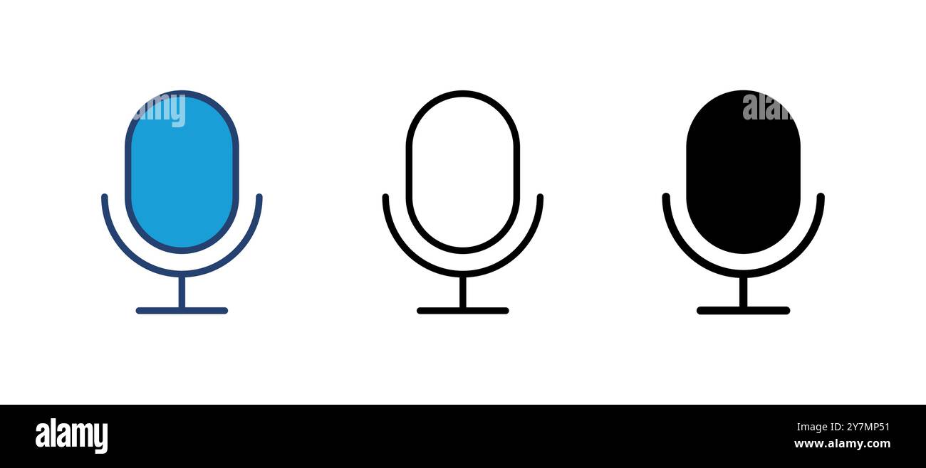 microphone icon vector. karaoke icon vector Stock Vector Image & Art ...