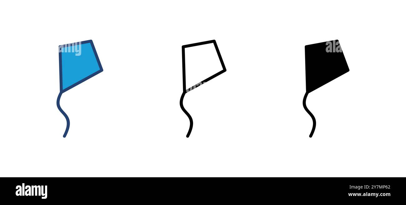 Kite icon vector. kite vector icon Stock Vector Image & Art - Alamy