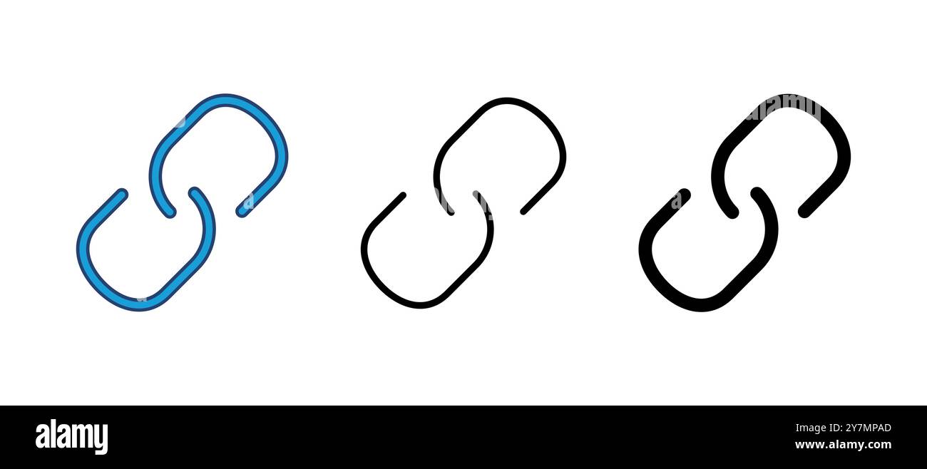 Link icon vector. Hyperlink chain symbol Stock Vector Image & Art - Alamy