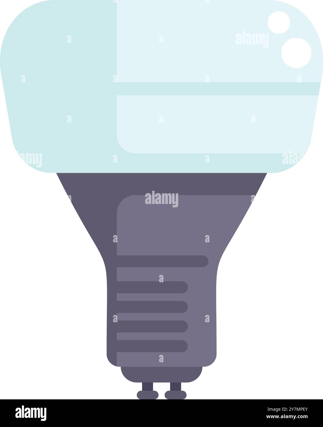 Modern led light bulb is shown illuminating the surroundings with its ...