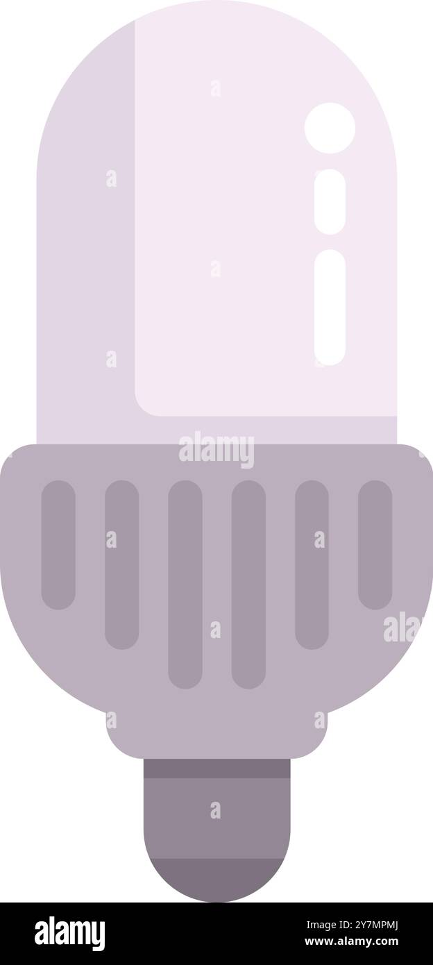 Modern led light bulb is illuminating, representing energy efficiency ...