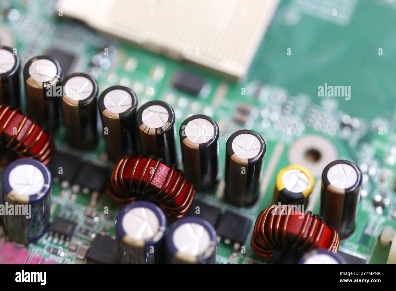 Condenser mainboard of computer background for design in your work ...