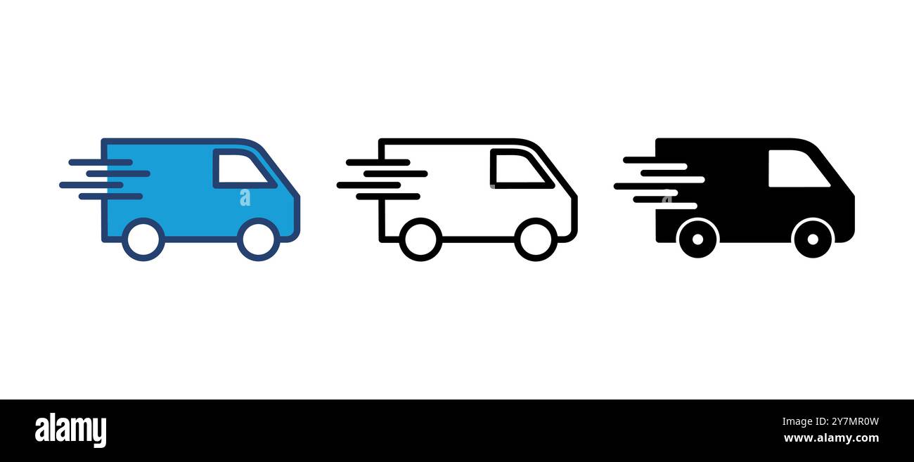 Fast shipping delivery truck icon vector. Delivery truck icon. fast ...