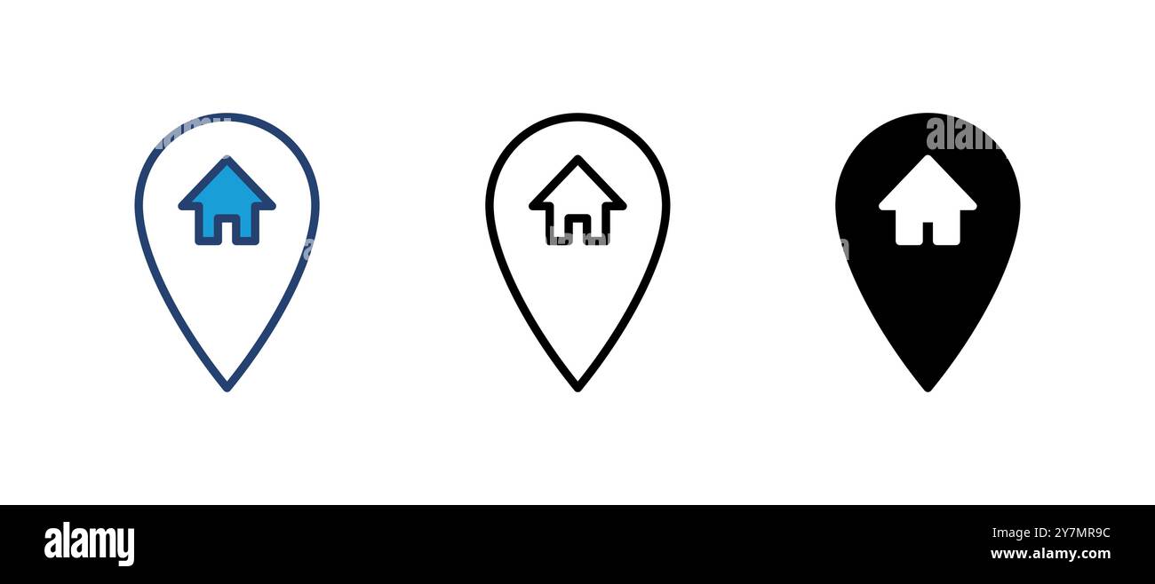 address icon vector. home location icon vector Stock Vector Image & Art ...