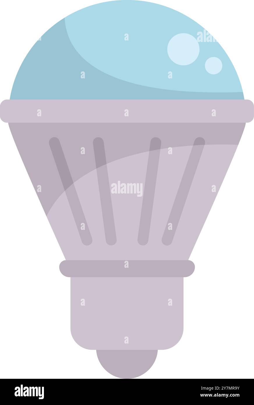 Modern and energy efficient led light bulb illuminating its ...