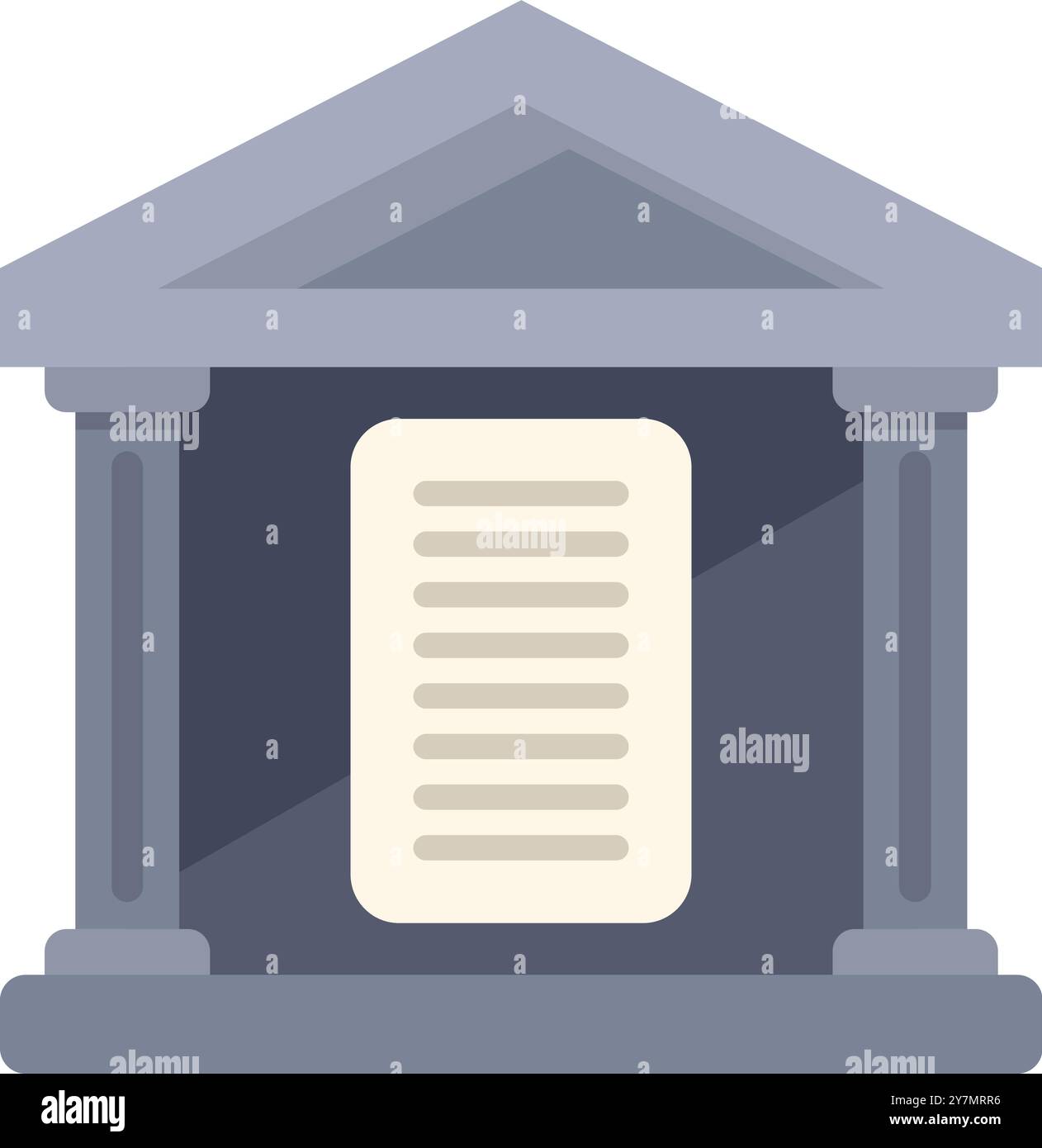 Classic government building facade with columns displaying an important ...