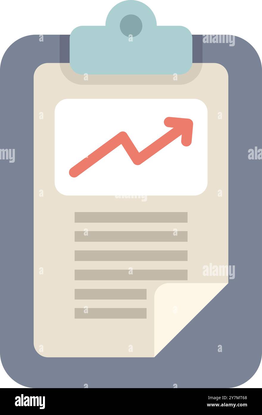 Clipboard is showing a growth chart with an upward arrow, indicating ...