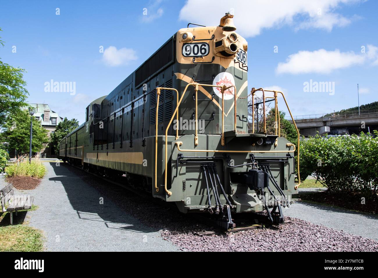 CNR rail car at the Railway Coastal Museum on Water Street in St. John ...