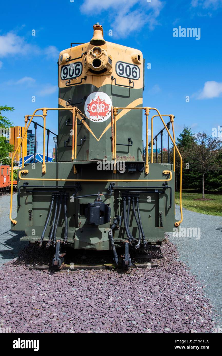 CNR rail car at the Railway Coastal Museum on Water Street in St. John ...