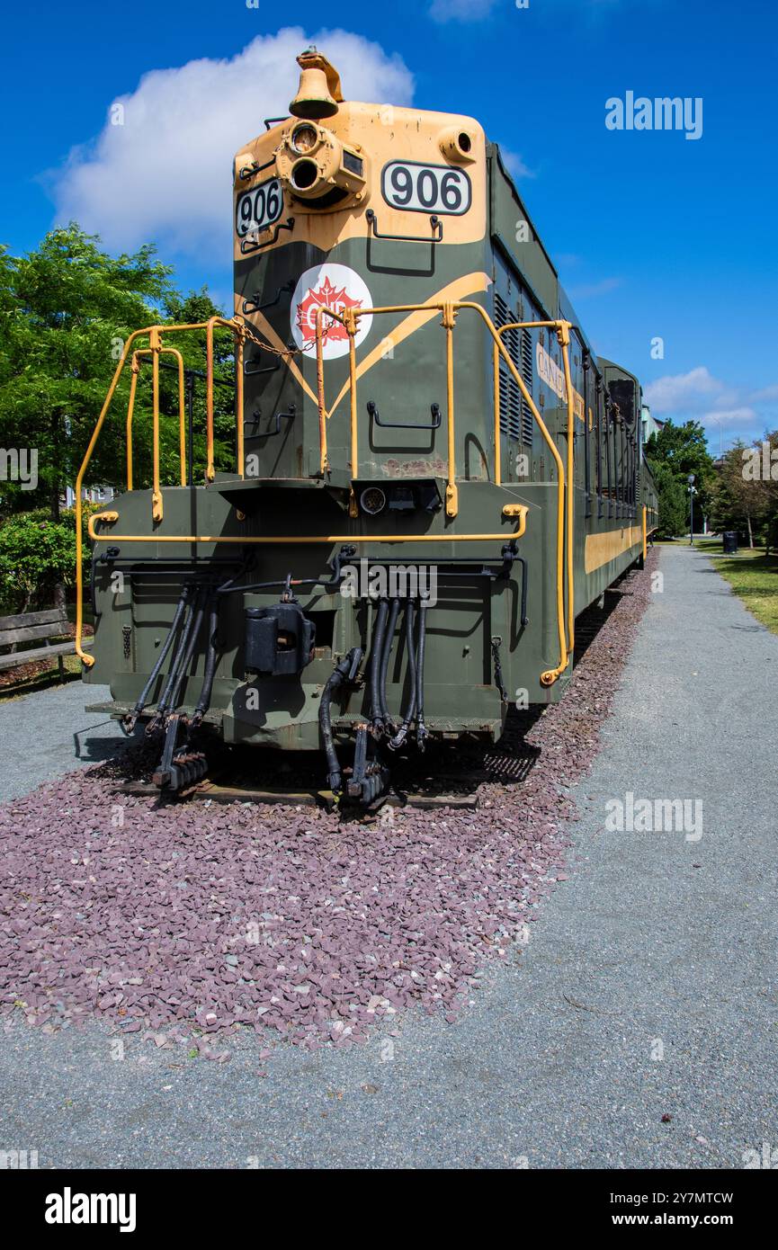 CNR rail car at the Railway Coastal Museum on Water Street in St. John ...