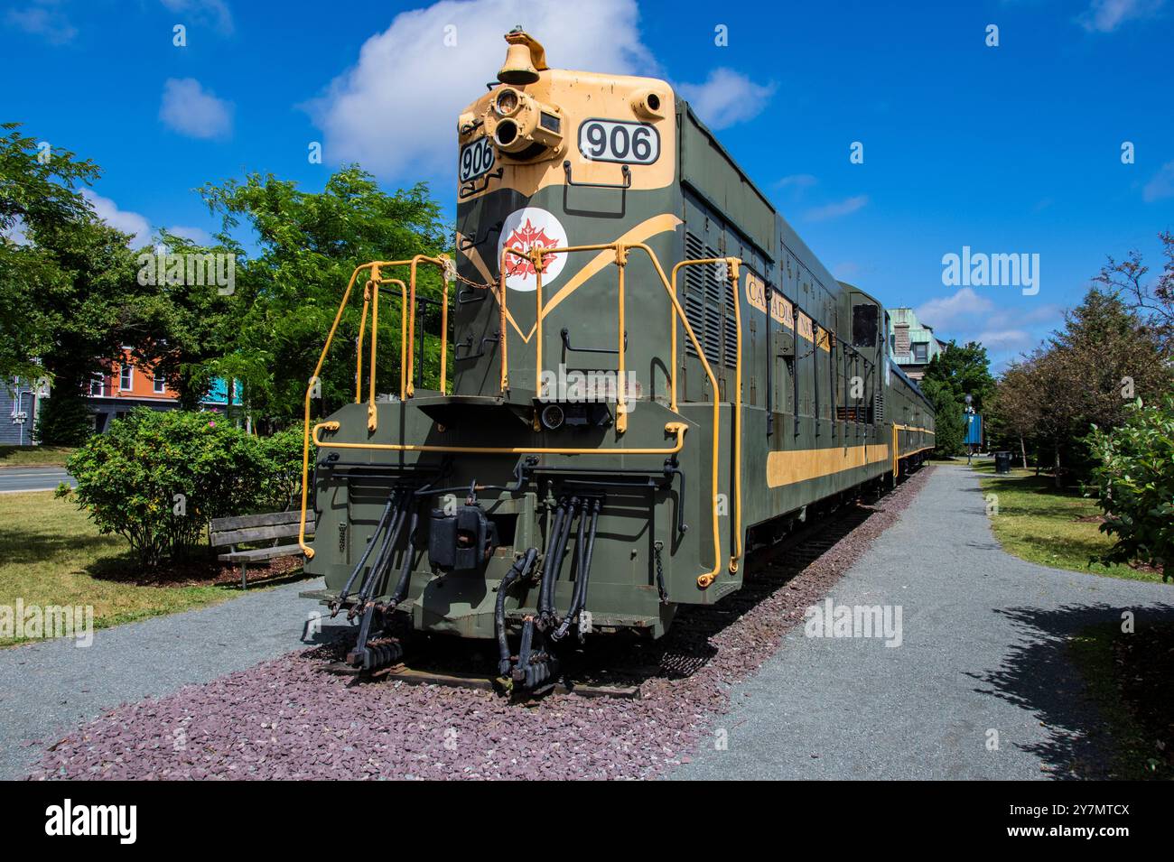 CNR rail car at the Railway Coastal Museum on Water Street in St. John ...