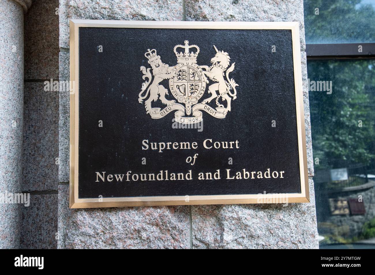 Supreme Court sign on Duckworth Street in downtown St. John's ...
