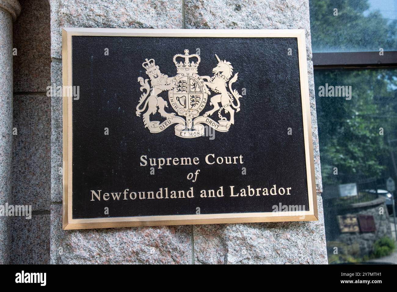 Supreme Court sign on Duckworth Street in downtown St. John's ...