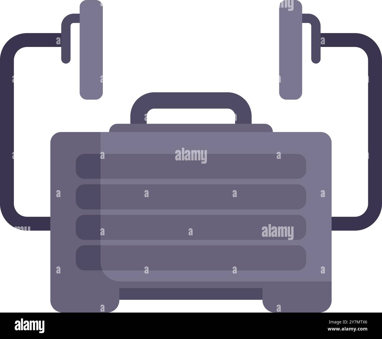 Portable electric generator providing power supply to two appliances ...