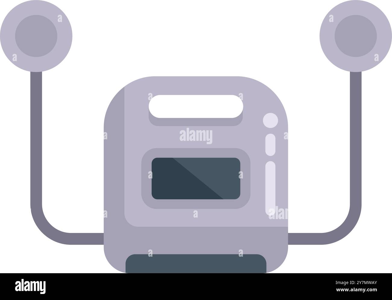 Illustration of an oxygen concentrator, a medical device used for ...