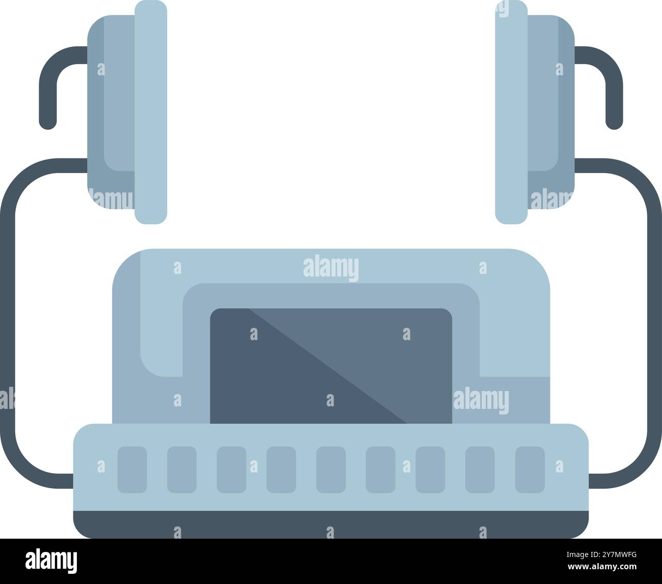 Medical device showing patient monitoring ekg ecg with cables and ...