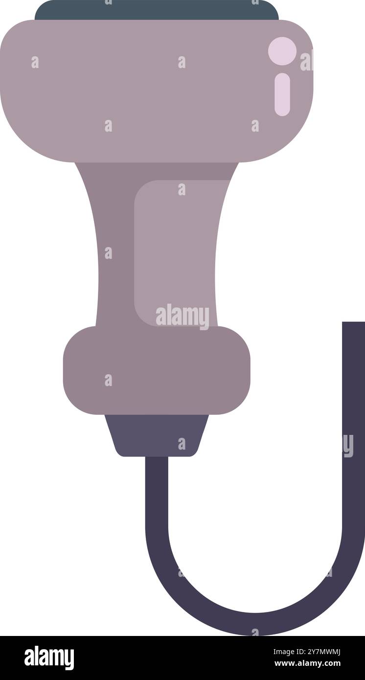 Medical ultrasound probe transducer performing a sonography scan ...