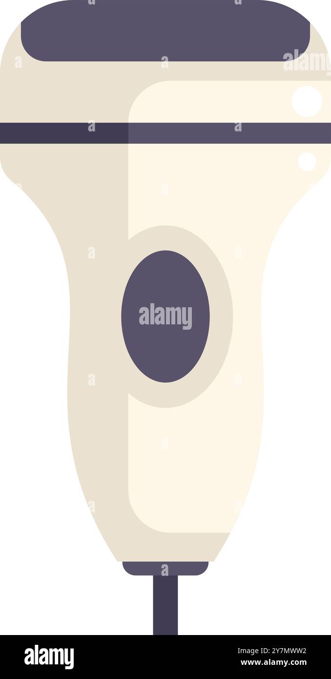 Electric device for removing hard skin from feet standing on white ...