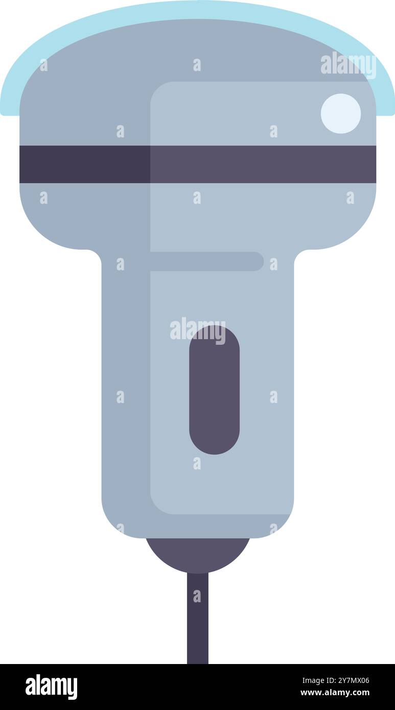 Illustration of a barcode scanner scanning for retail checkout concept ...