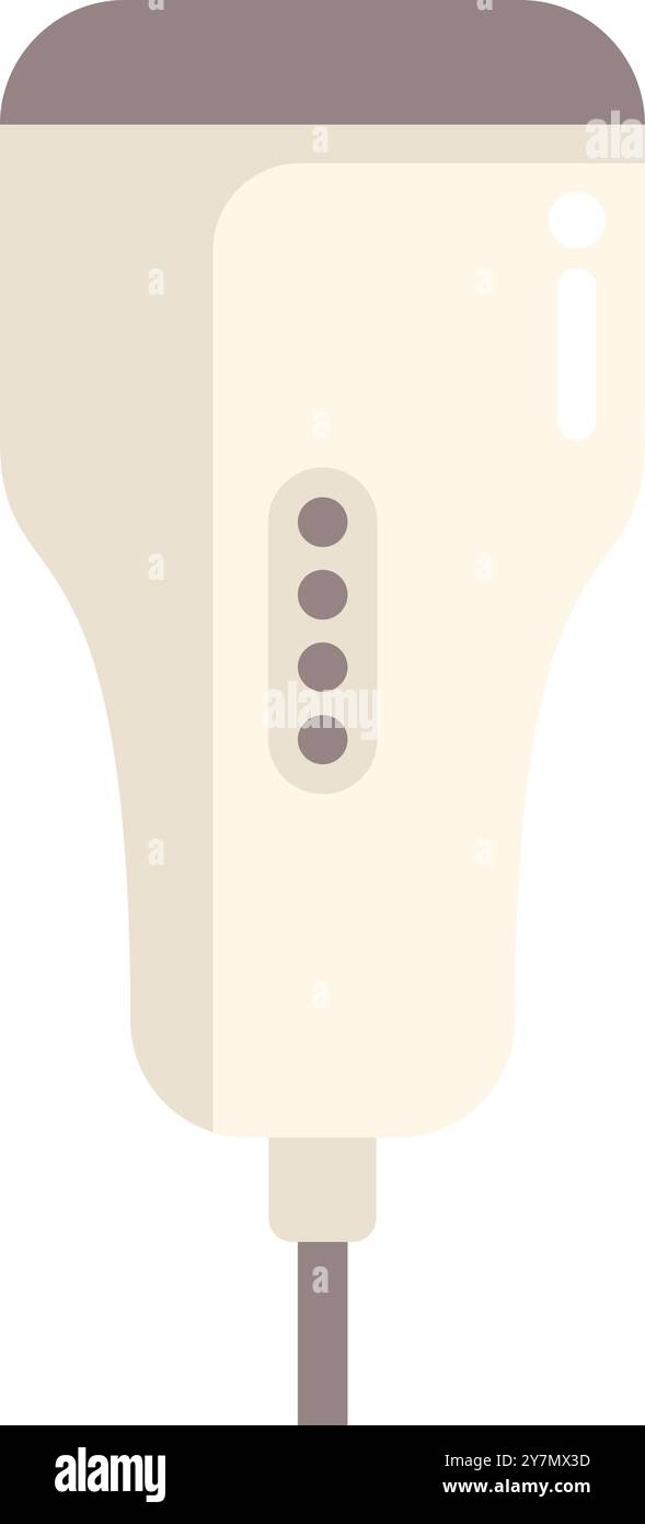 Ultrasound machine transducer emitting sound waves for medical imaging ...