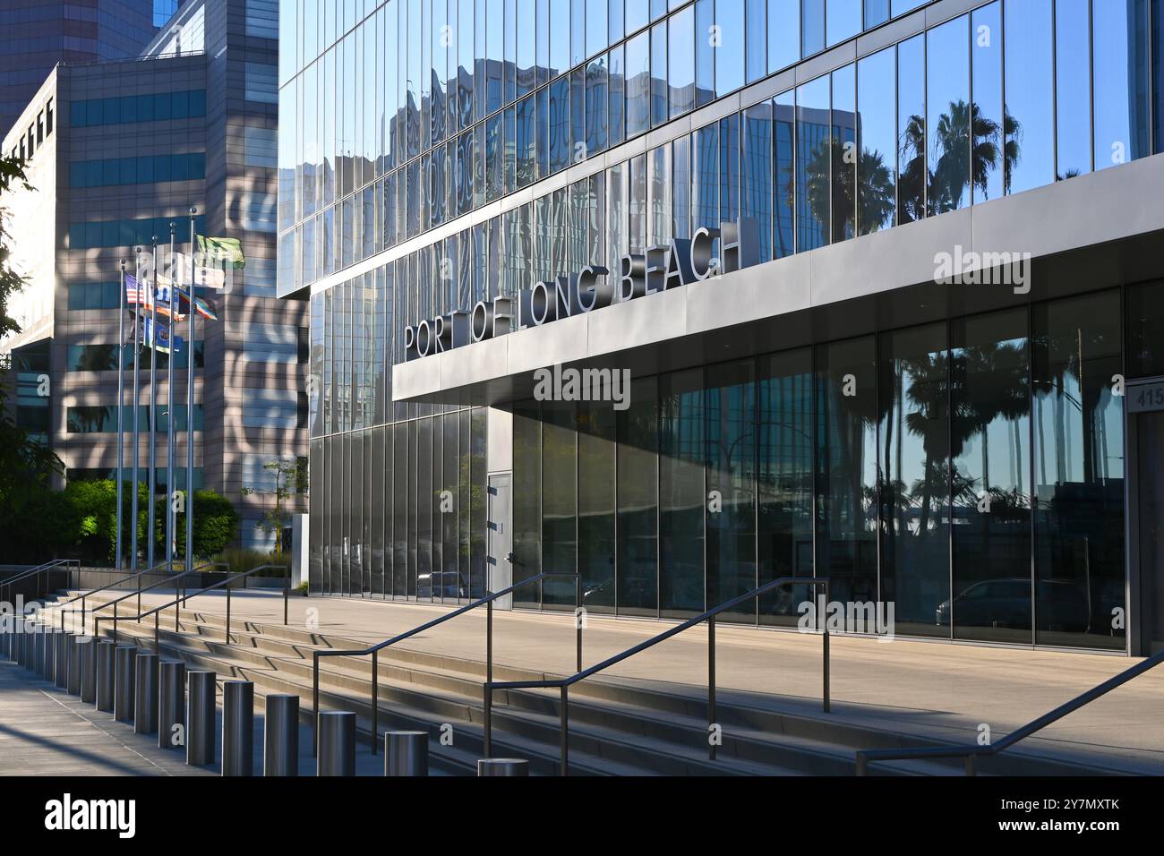 LONG BEACH, CALIFORNIA - 19 SEPT 2024: The Port of Long Beach building ...
