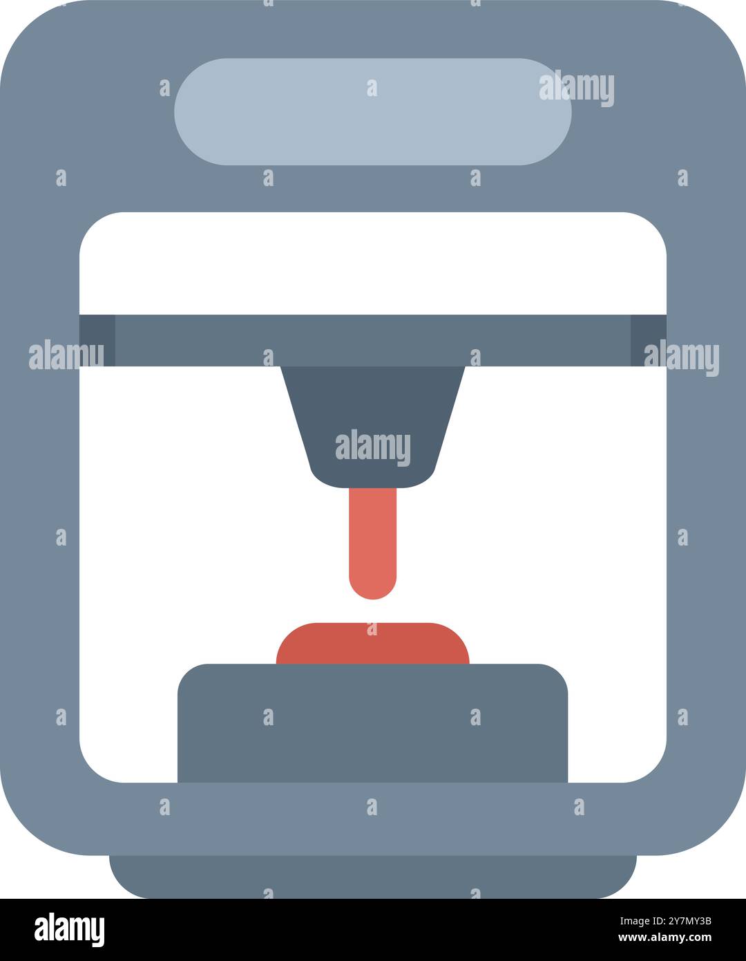 3d Printer Is Extruding Molten Plastic To Build An Object Layer By Layer Stock Vector Image