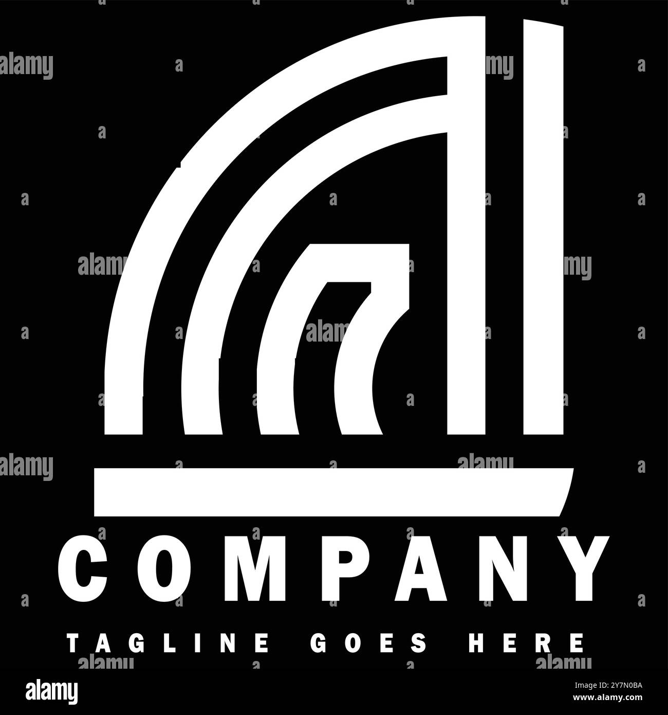 Set technology company logo Black and White Stock Photos & Images - Alamy