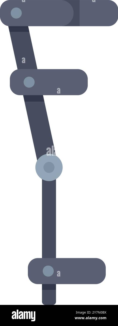 Leg brace providing support and stability to an injured leg, aiding in ...