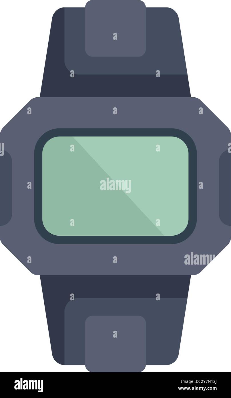 Stylish smartwatch featuring a digital display, indicating the current ...