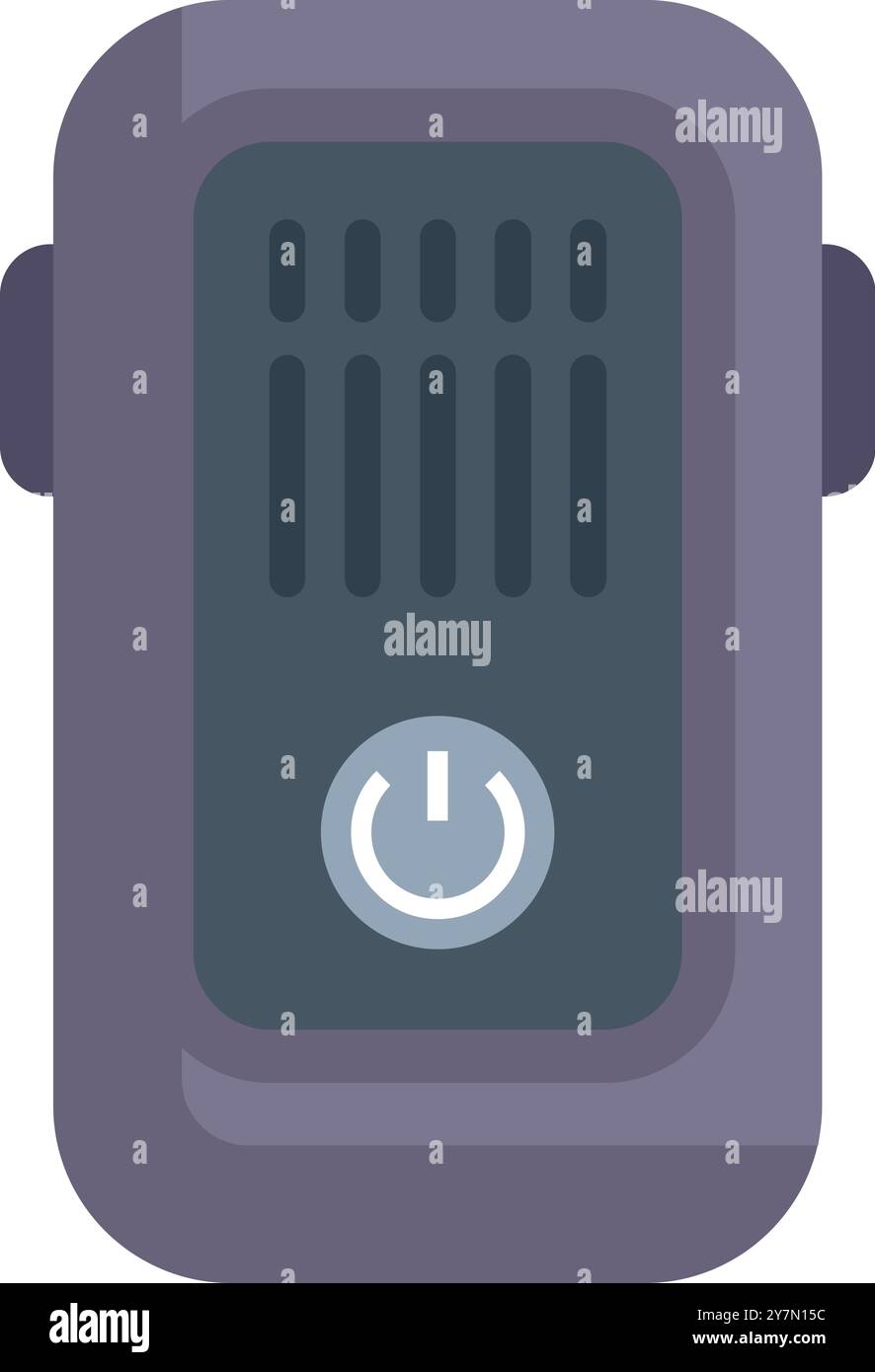 Portable radio transmitter icon in flat style is showing wireless ...