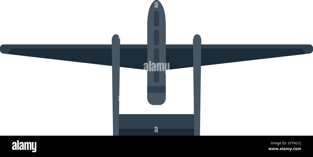 Simple element from army collection illustrating modern military drone ...