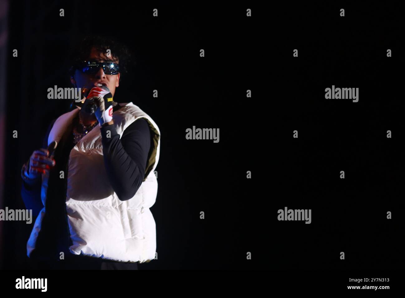 Mexico City, Mexico. 29th Sep, 2024. Rapper Erick Raul Aleman Ramirez ...
