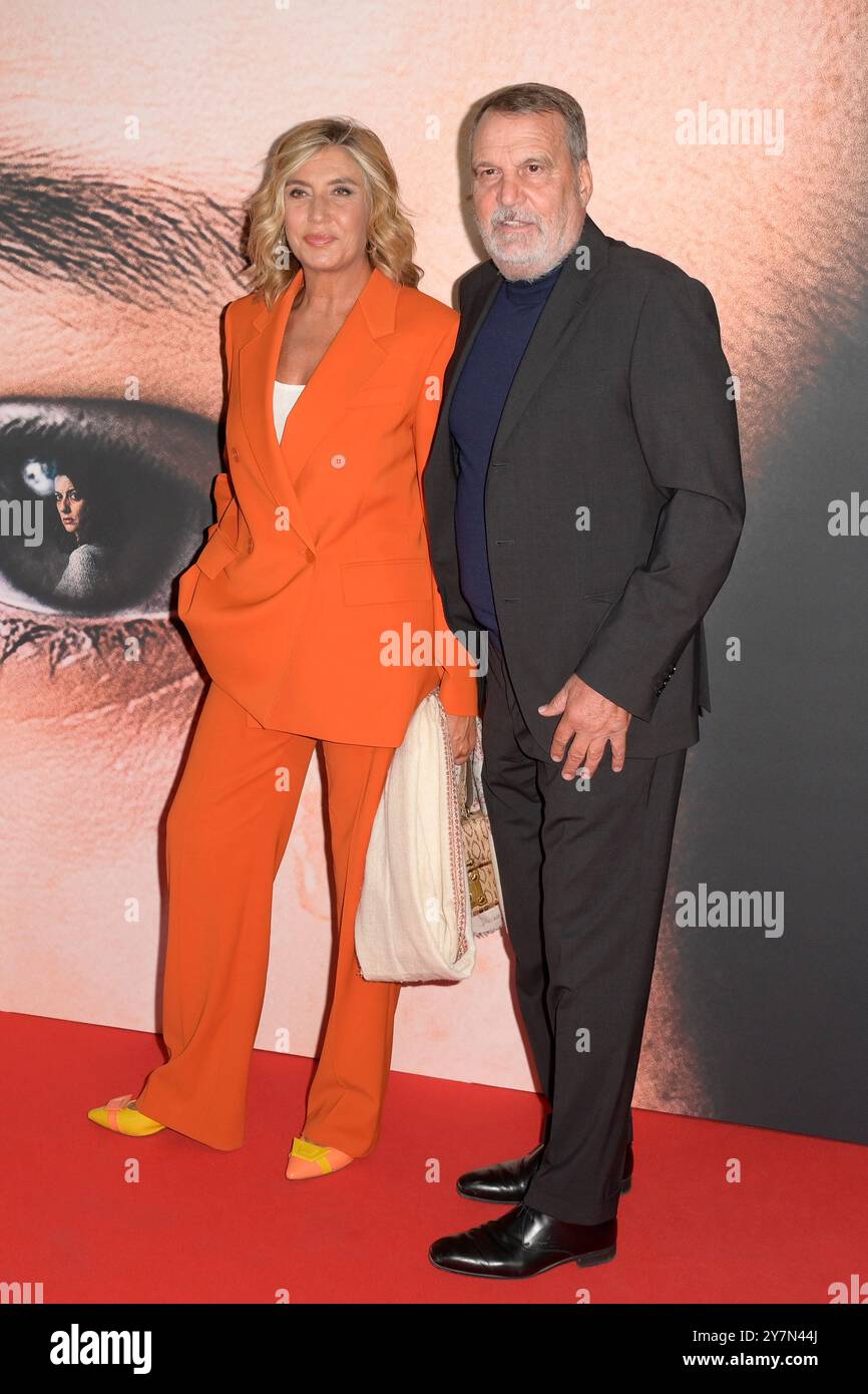 Rome, Italy. 30th Sep, 2024. Myrta Merlino (l) and Marco Tardelli (r ...
