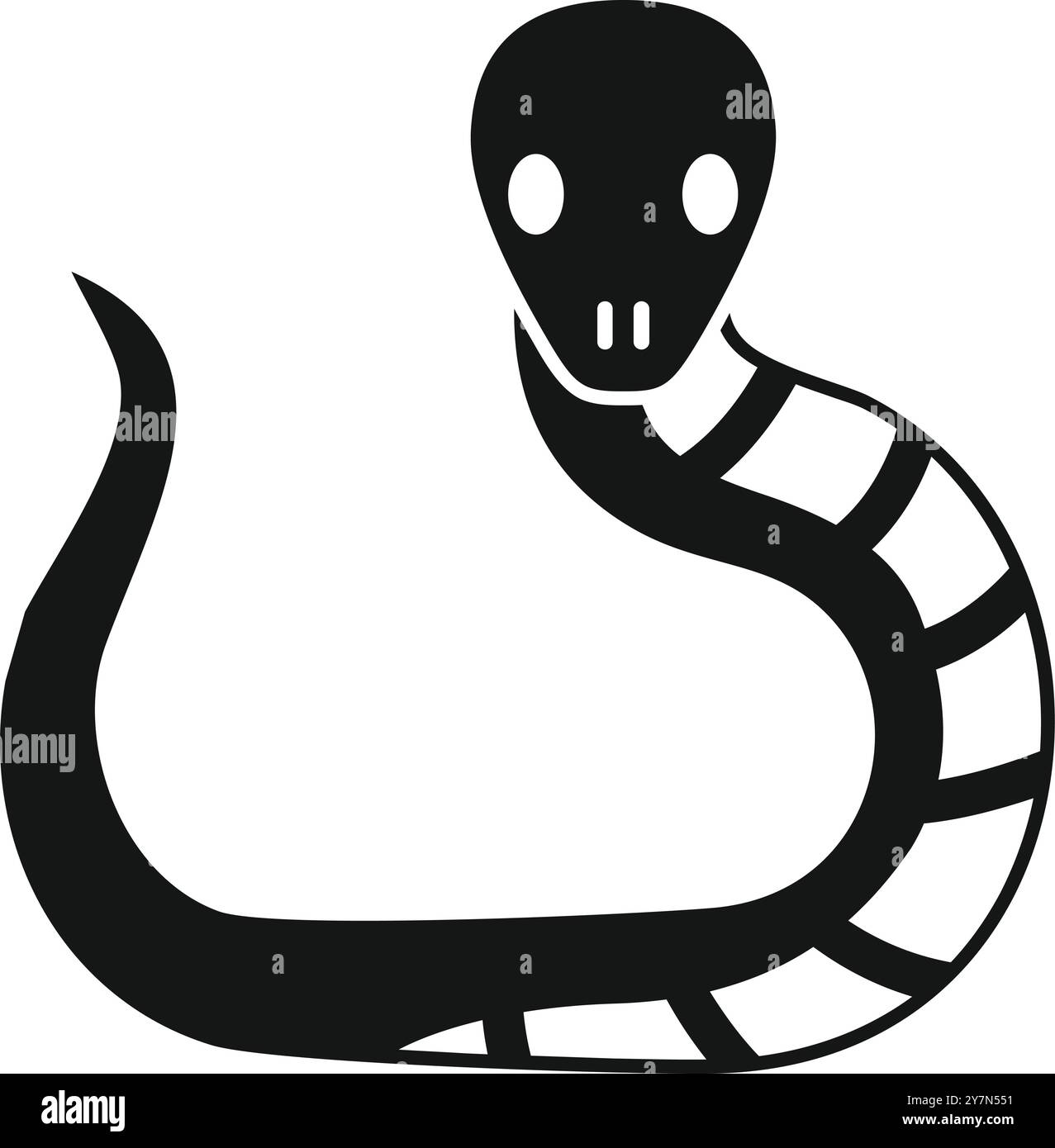 Black mamba snake slithering icon glyph vector illustration Stock ...