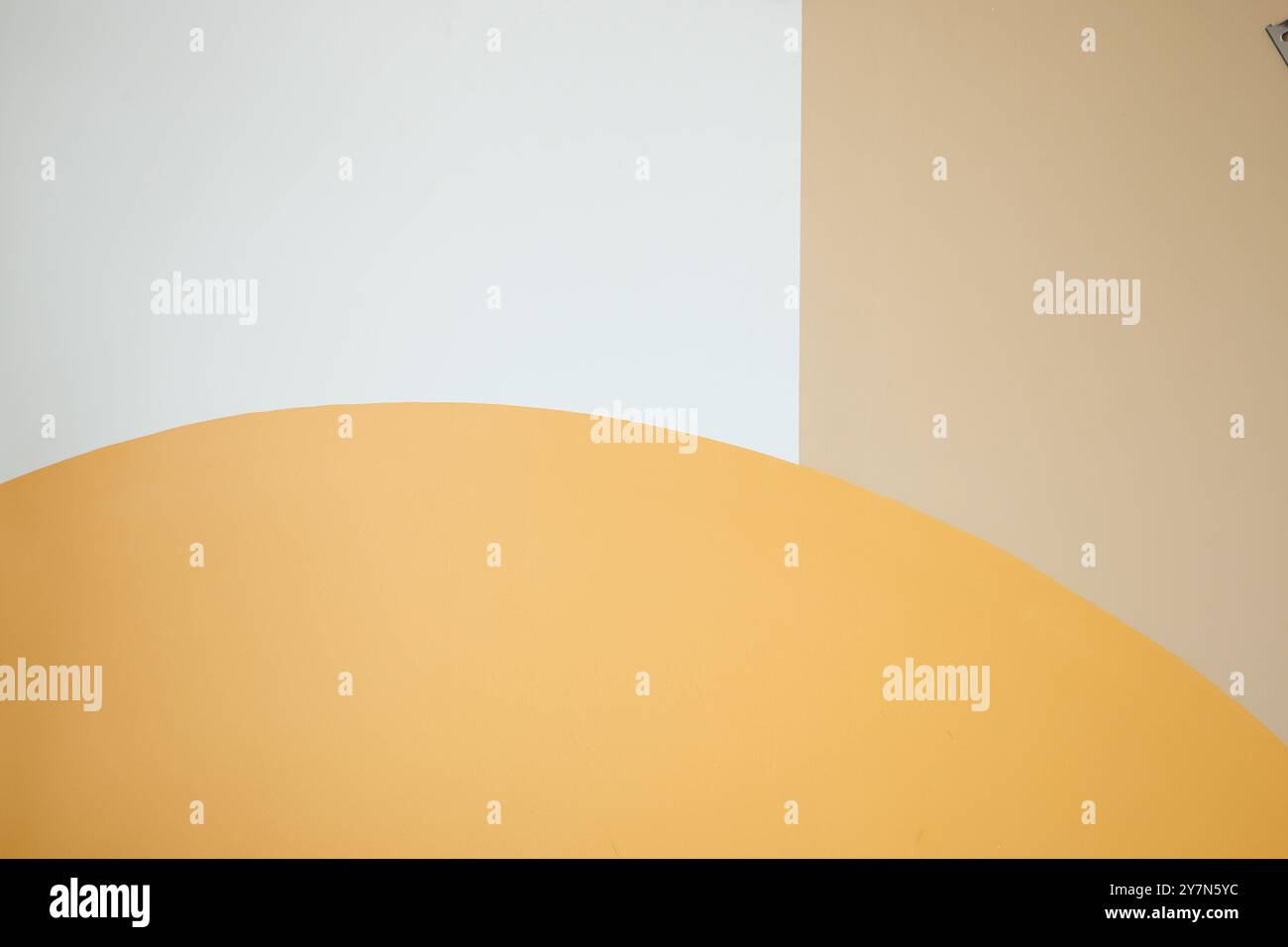 An Abstract Wall Design Featuring Soft Curves And Gentle Colors Throughout Its Composition Stock