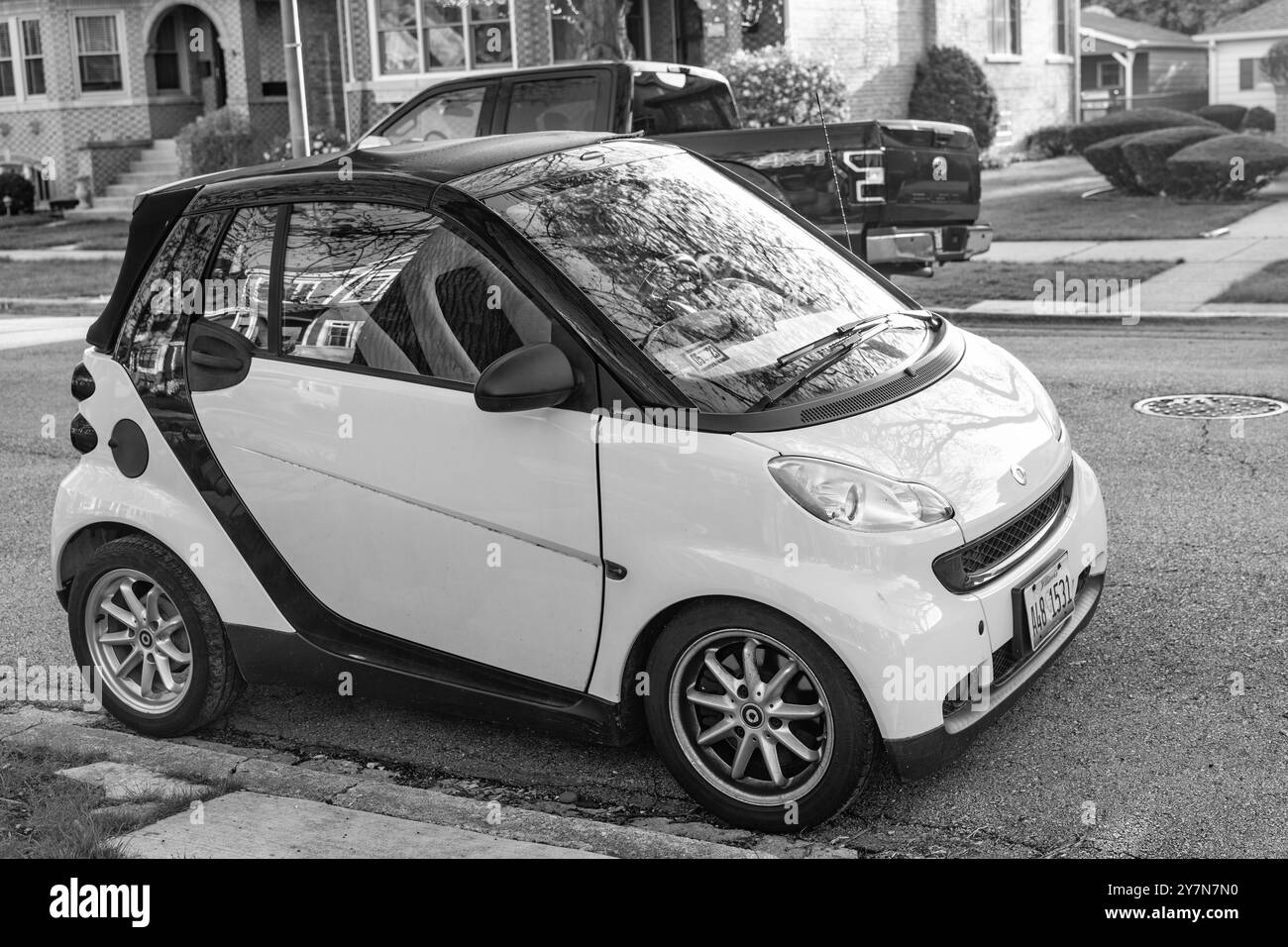 Small city car side Black and White Stock Photos & Images - Alamy