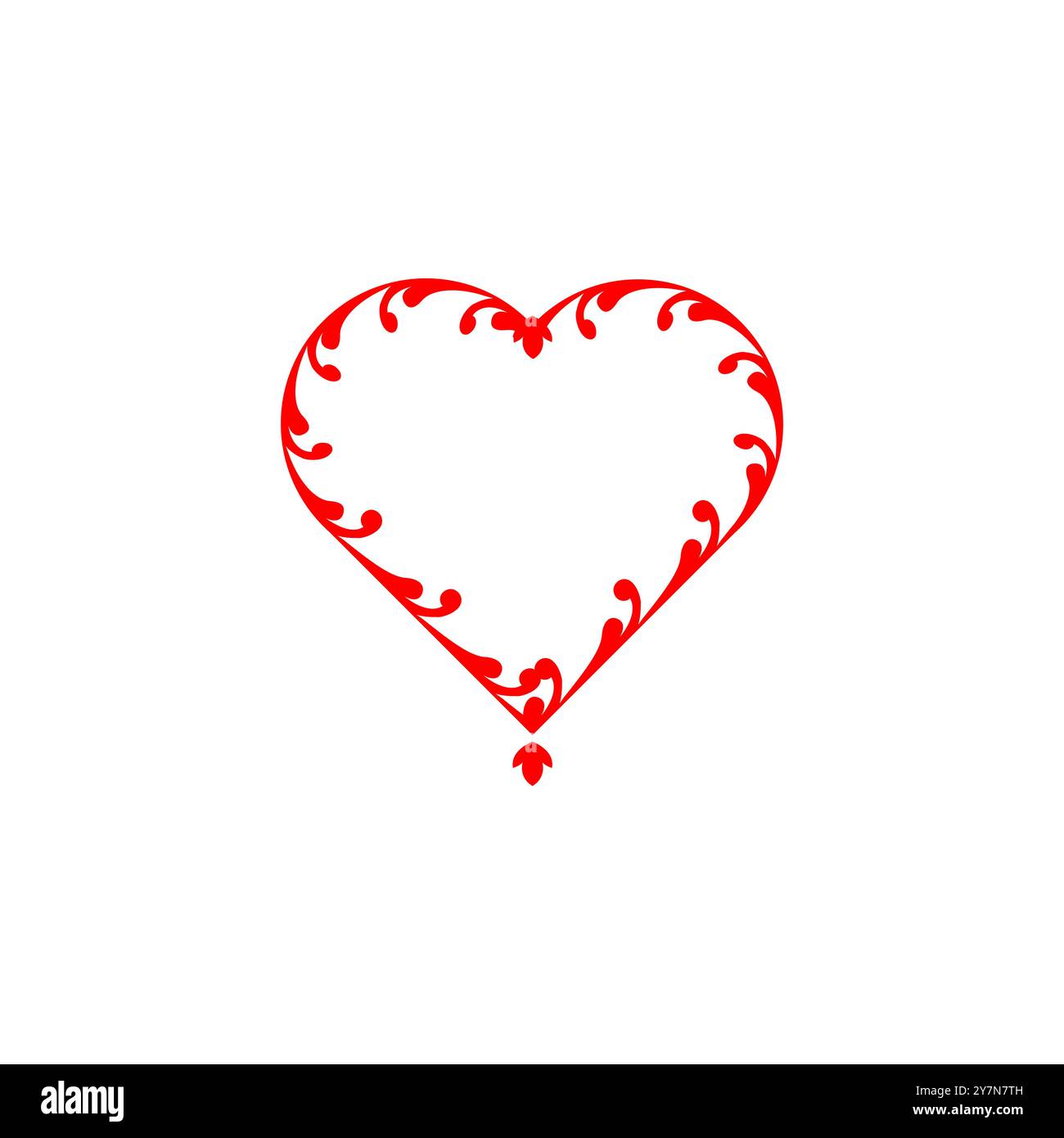Beautiful red color heart icon vector. red heart isolated Stock Vector ...