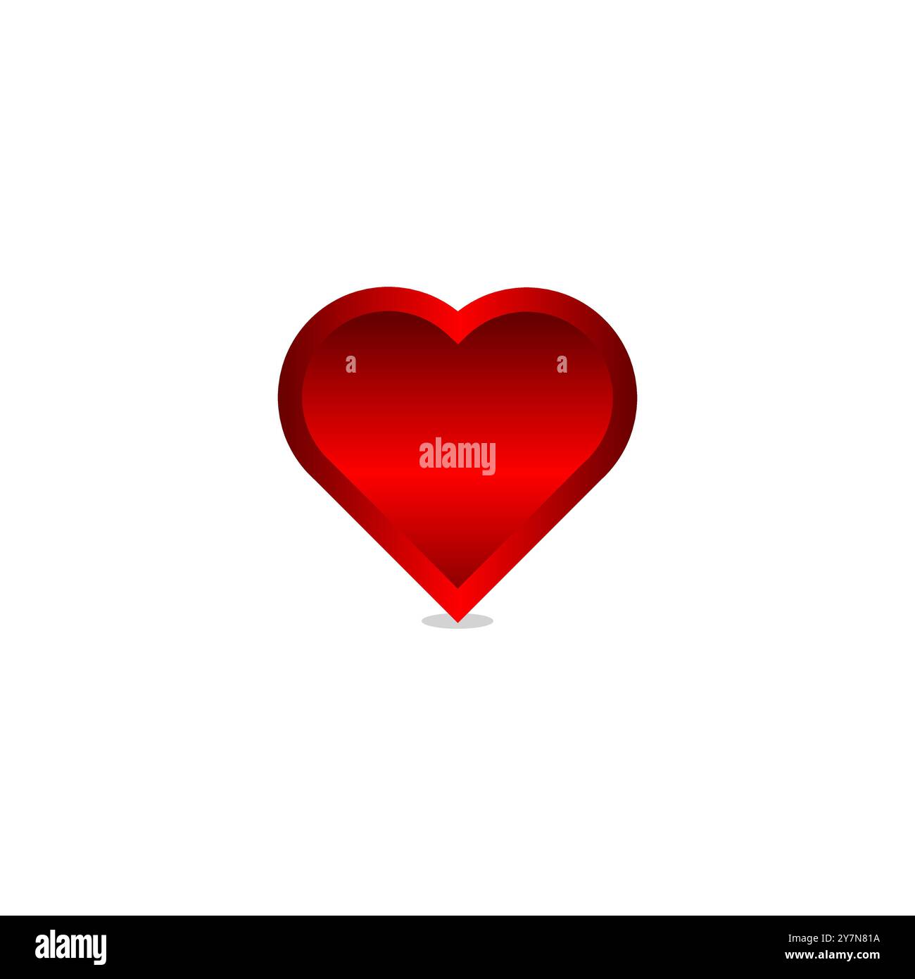 Red Heart Banner Clip Art